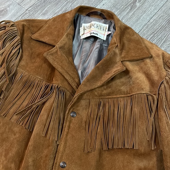 Schott NYC | Jackets & Coats | Vintage Rancher By Schott Nyc Western Style Fringe Leather Jacket ...